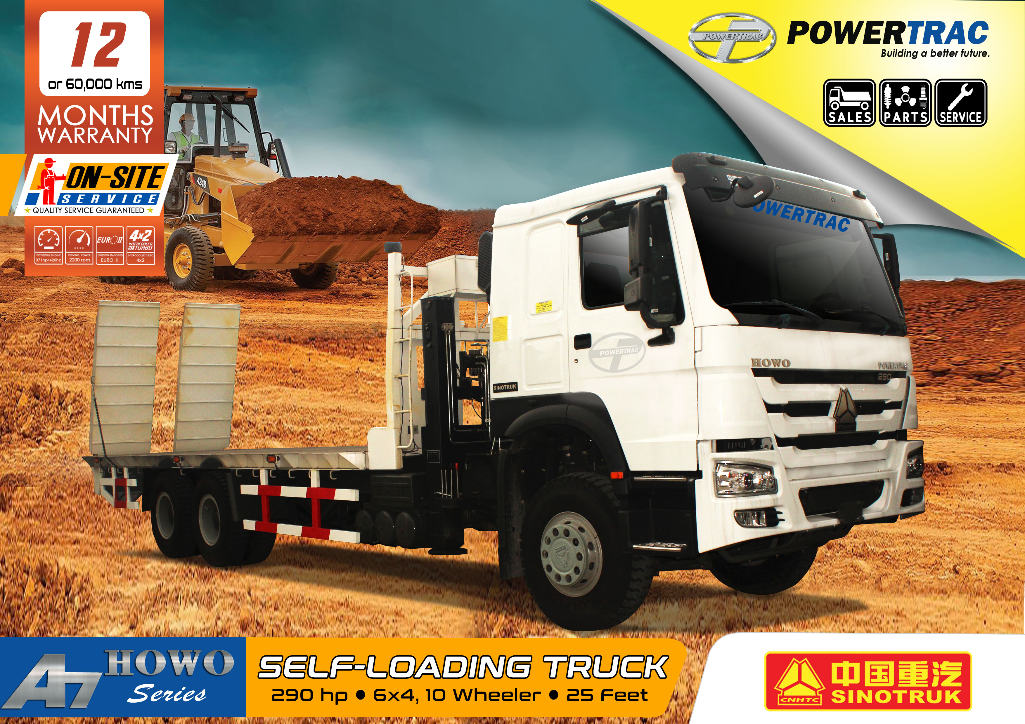 Howo Self-Loading Truck | Powertrac – Building a Better Future.